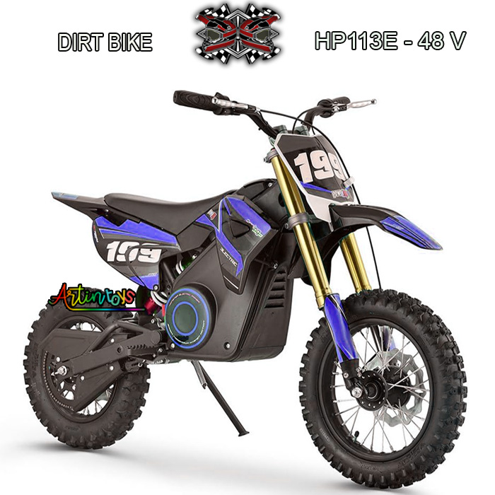 1300 w off road 48 v electric Dirt Bike blue - Artin Toys Brisbane