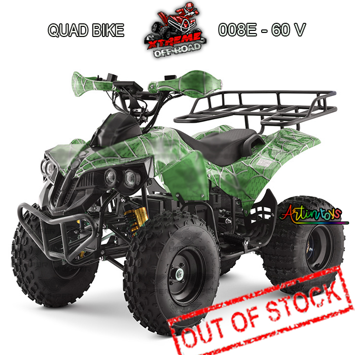 1200 w Electric ATV 60 v Quad Green - Artin Toys Brisbane
