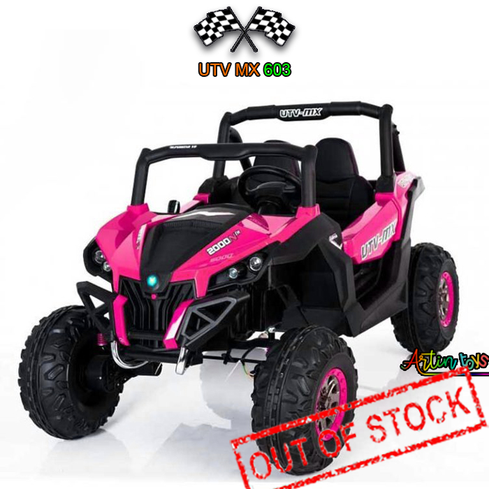 24 v Beach Buggy UTV MX 480 w kids car - Pink - Artin Toys Sydney