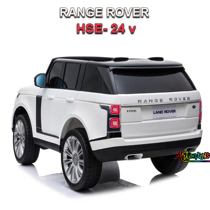 24 v Land Rover Range Rover HSE kids car white - Artin Toys Sydney