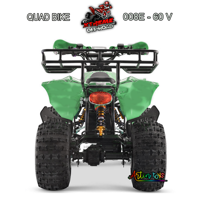 1200 w Electric ATV 60 v Quad Brush-less Shaft Green - Artin Toys Sydney